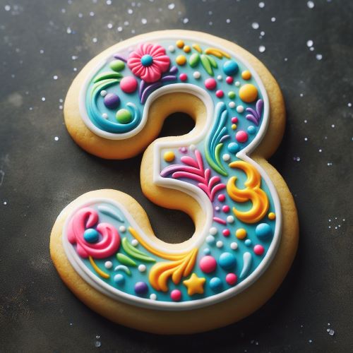 Number Three Cookie Cutter | The Cookie Cutter Shop