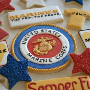 9 Piece Marines USMC Military Cookie Cutter Set | The Cookie Cutter Shop