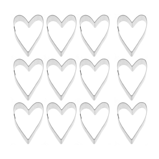 Mini Primitive Heart 2 inch Cookie Cutter | The Cookie Cutter Shop