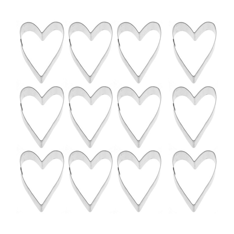 Mini Primitive Heart 2 inch Cookie Cutter | The Cookie Cutter Shop