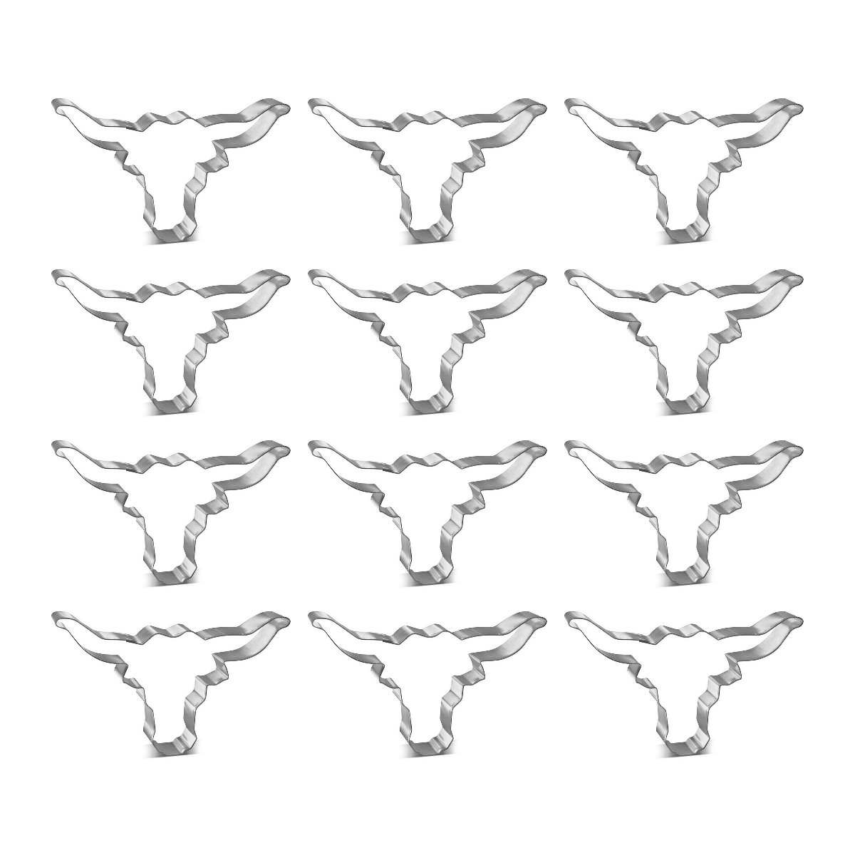 Western Longhorn 6 inch Cookie Cutter | The Cookie Cutter Shop