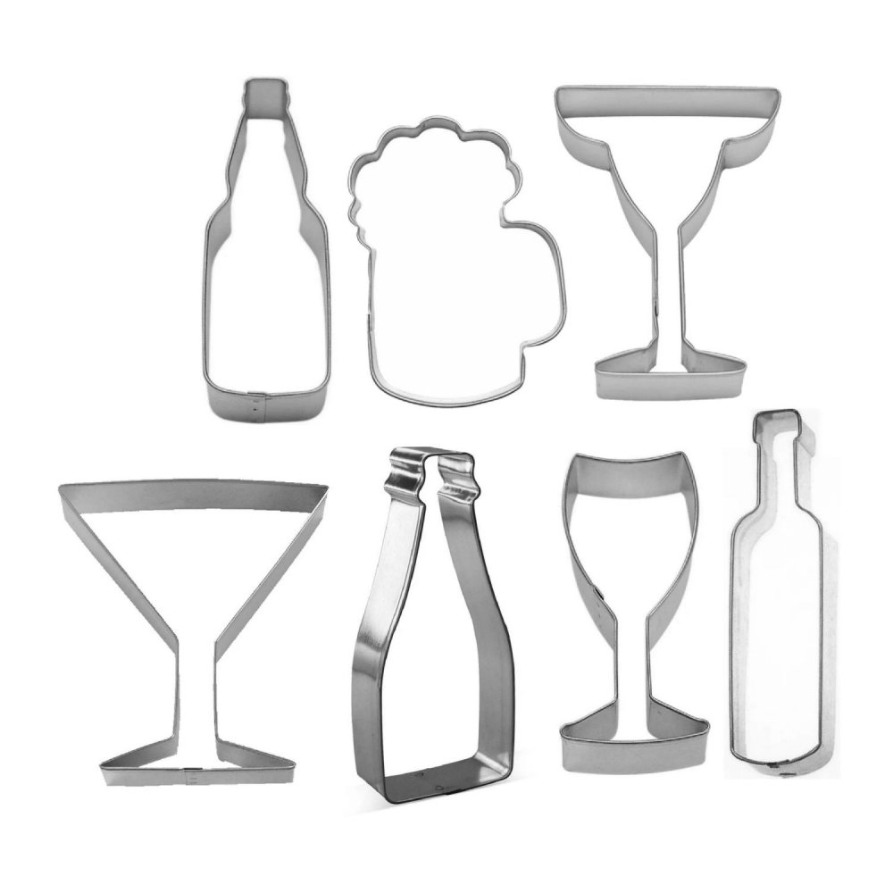 7 Piece Beverage Cookie Cutter Set | The Cookie Cutter Shop