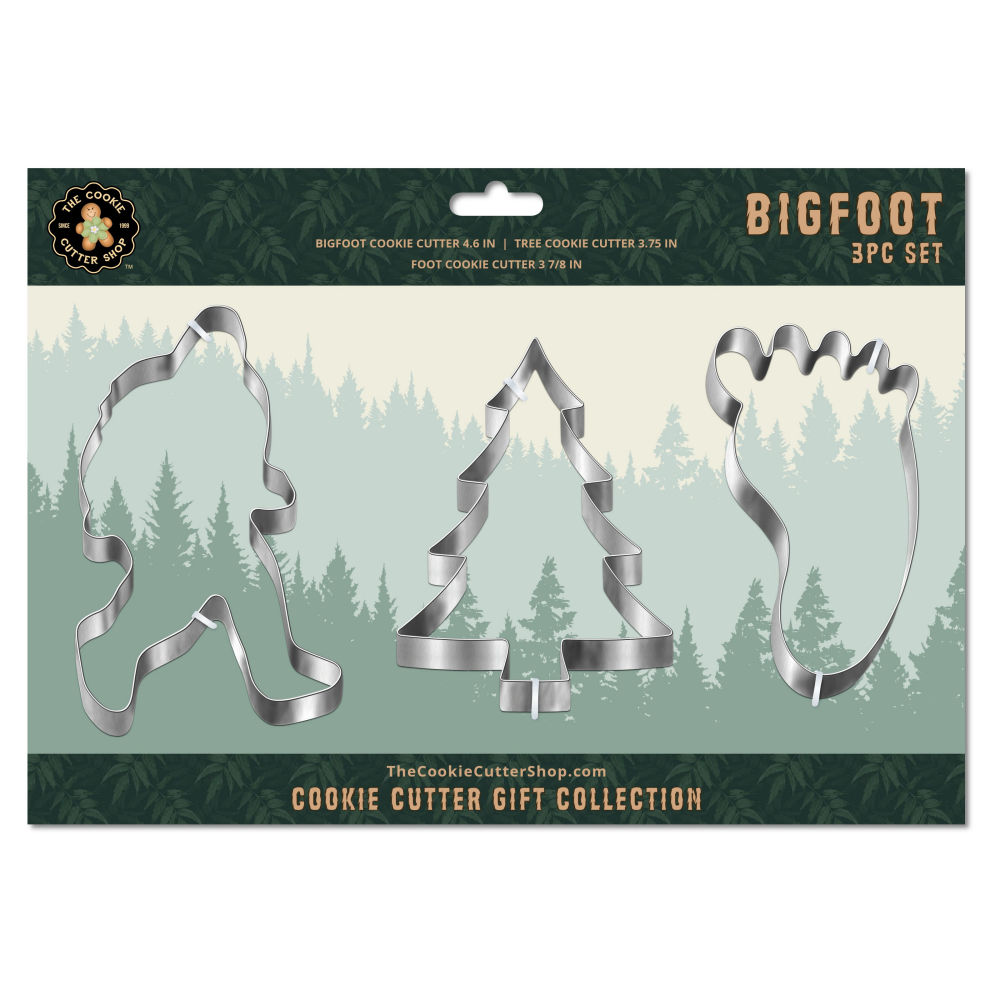 3 Piece Bigfoot Carded Cookie Cutter Set | The Cookie Cutter Shop